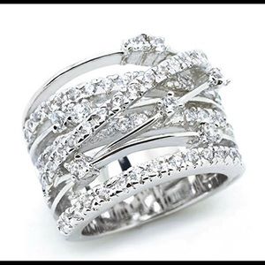 unbranded | Jewelry | Sterling Silver Cz Ring | Poshmark